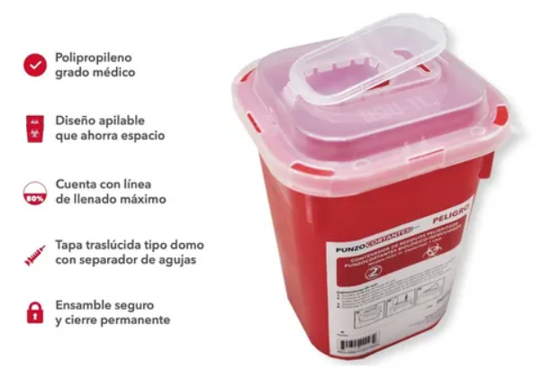 Bote RPBI 1 Litro - Medi-ción