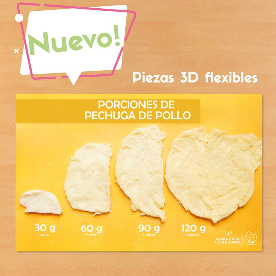Réplicas de pollo de 30, 60, 90 y 120g Nasco - Medi-ción
